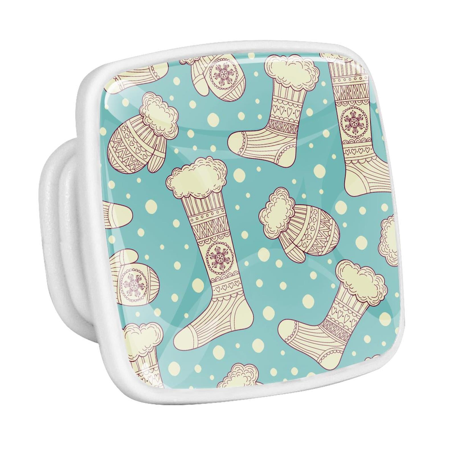 4PCS Square Cabinet Fluorescence Knob Glowing in the Dark Furniture ...