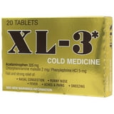 Xl-3 Cold and Flu Tablets, Temporary Relieves Nasal Congestion and ...