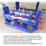 EQCOTWEA Cylinder Curved Screen Printing Machine Cylindrical Silk ...
