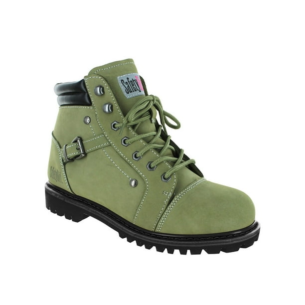 Safety Girl Fusion Work Boot -Moss Size 8M Steel Toe - Walmart.com