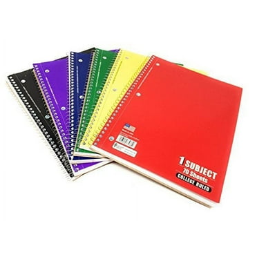 Spiral Durable Notebooks, 3 Pack (1 Subject, Wide Ruled) - Walmart.com