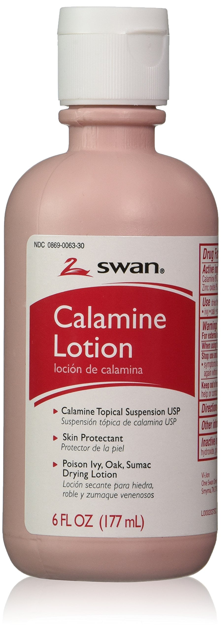 Loción de calamina Swan de 180 ml que alivia temporalmente la picazón ...