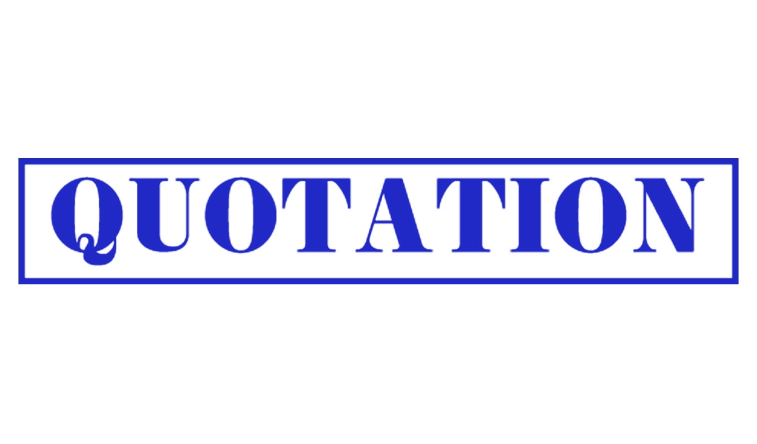 Printtoo Quotation Self Inking Rubber Stamp Pre-Inked Office Stamp ...