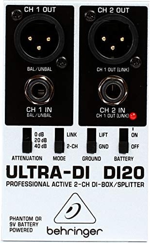Behringer ULTRA-DI DI20 Professional Active 2-Channel DI-Box Behringer Behringer | Bodega ...