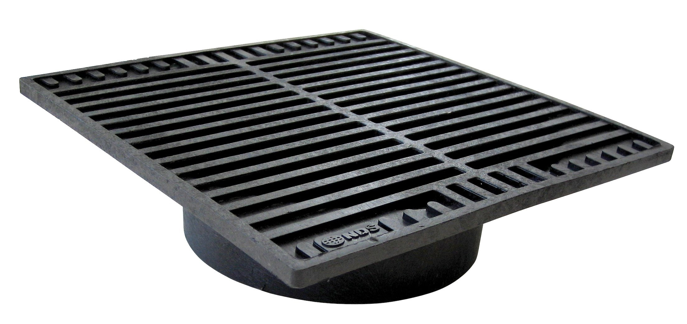 NDS 640 Square Grate with Low-Profile Adapter Fits 3 in. & 4 in. Drain ...