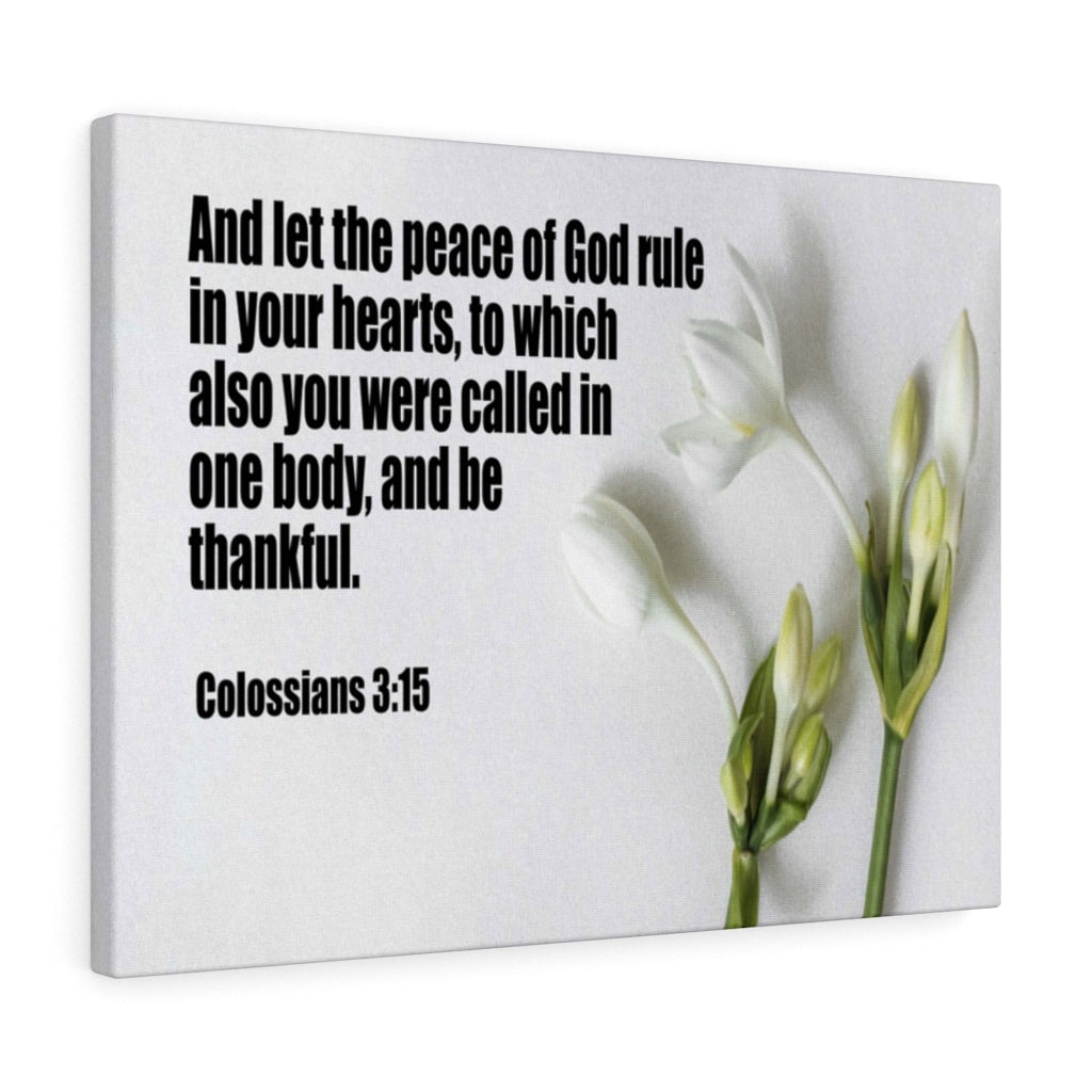 Scripture Walls Peace of God Colossians 3:15 Bible Verse Canvas ...