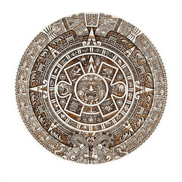 Mexica Aztec Solar Xiuhpohualli & Tonalpohualli Wall Calendar Sculpture ...