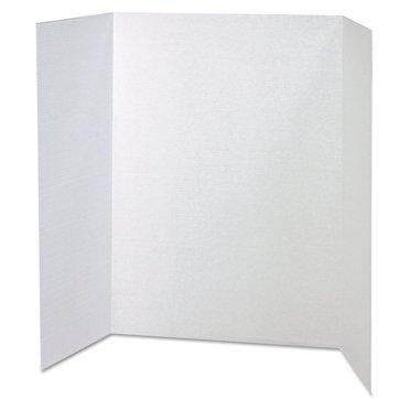Pen+Gear White Tri-Fold Cardboard Project Display Board, 28" x 40 ...