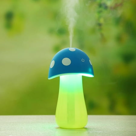Portable Humidifier Mini USB Ultrasonic Mushroom Humidifer with LED ...
