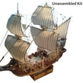 DIY Paper Kit Galeon Golden Hind Sail Battleship Model Unassembled for ...