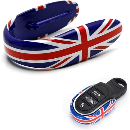 Slim Size Gold Union Jack UK Flag Style Key Fob Shell Compatible With ...