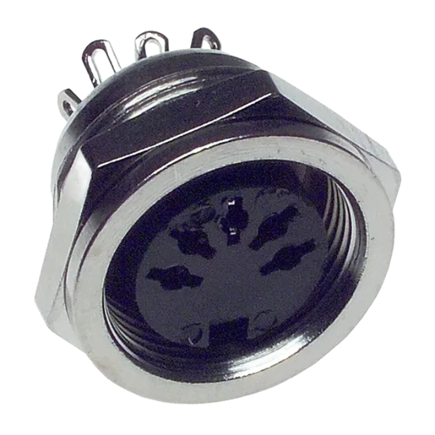 SD-50LS Din Receptacle, Locking, Panel Mount with Solder Tabs 5P ...