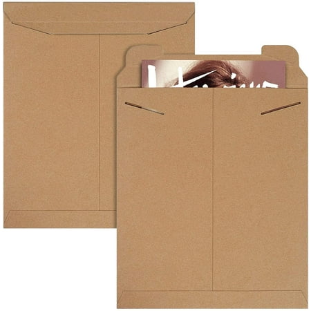 APQ Pack of 25 Tab Lock Mailers 12 3/4” x 15” Kraft Chipboard envelopes ...