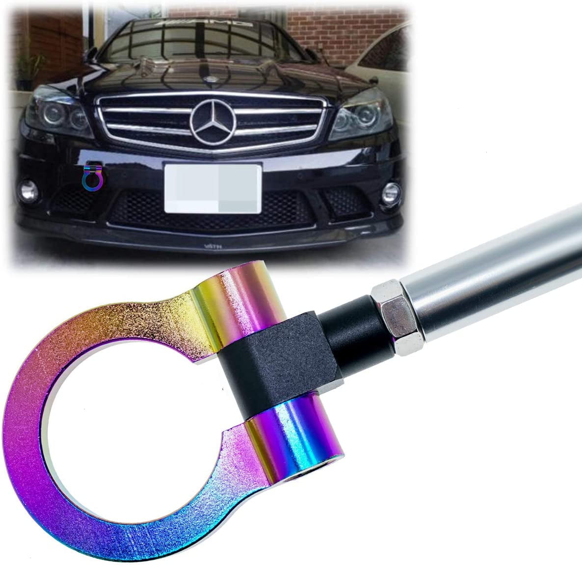 Xotic Tech 1 Set Neon Track Racing Style Aluminum Bumper Tow Hook For ...