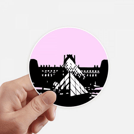 Louvre Museum Renaissance Seine Sticker Round Wall Suitcase Laptop ...