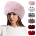 2in1 Plush Empty Top Neck Warmer&Bucket Hat Winter Russian Hat Thicken ...
