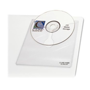 C-Line CD/DVD Refillable D-Ring Binder Kit, Holds 80 Discs, Black ...