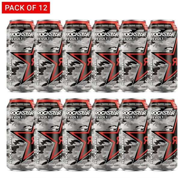 Rockstar Revolt Black Cherry Energy Drink (12 x 473ml) - Walmart.ca