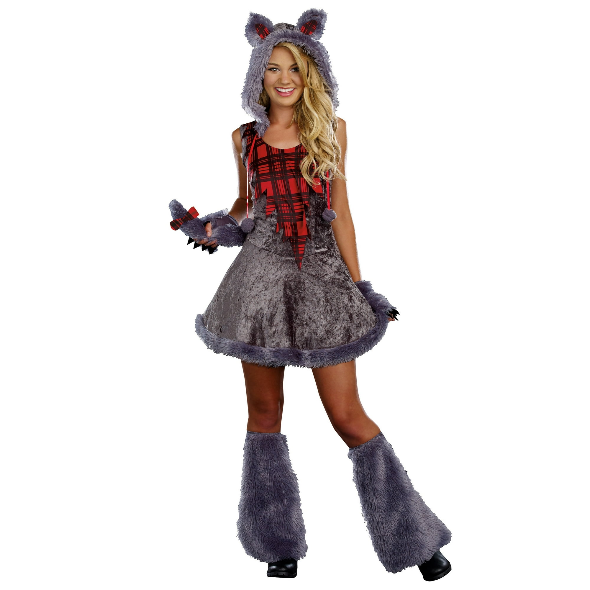 Click here for Dreamgirl Teen Full Moon Sassy Werewolf Costume X-... prices