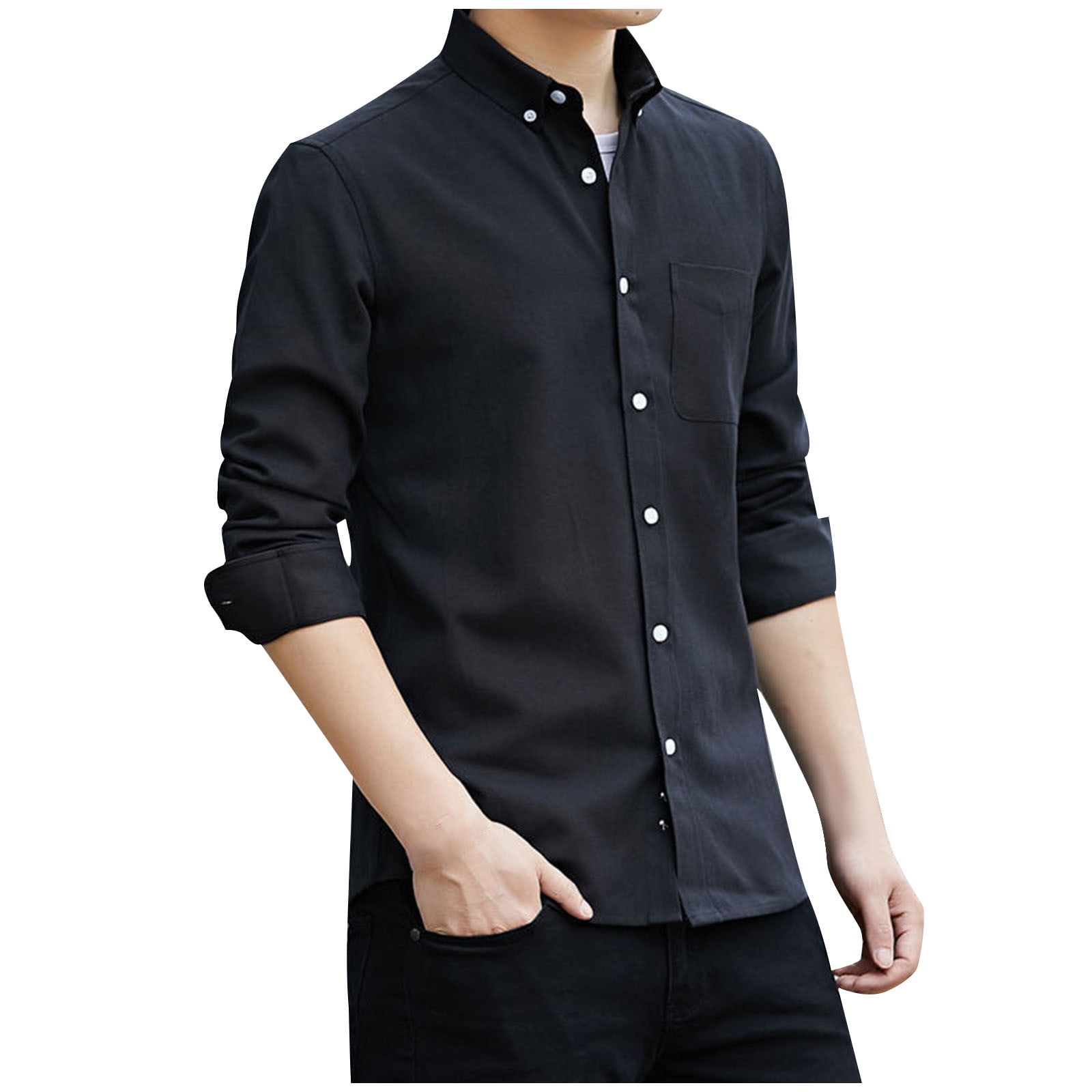 Click here for Uamvsh Long Sleeve Shirts For Men Slim Fit Lightwe... prices