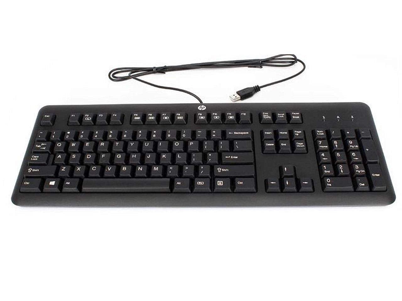 HP Black Keyboard KU-1156 PN 672647-002 - Walmart.com