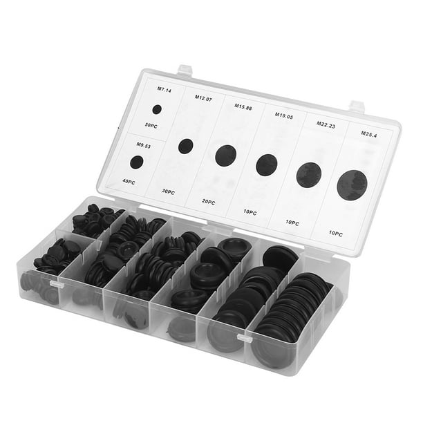 Rubber Grommet Kit, 7 Kinds Of Different Models 170pcs Rubber Grommet ...
