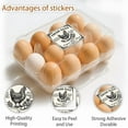 320 Pcs Farm Fresh Egg Carton Labels Square Fresh Chicken Egg Stickers ...