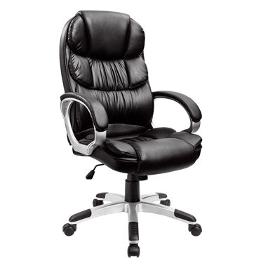 Lacoo Mid-Back Faux Leather Ergonomic Executive Office Desk Chair ...