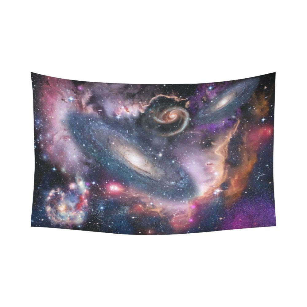 PHFZK Cosmic Landscape Wall Art Home Decor, Universe Galaxy Nebula with ...