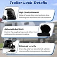 Trailer Hitch Lock, Universal Size Fit 1-7/8", 2",2-5/16" or 48mm, 51mm ...