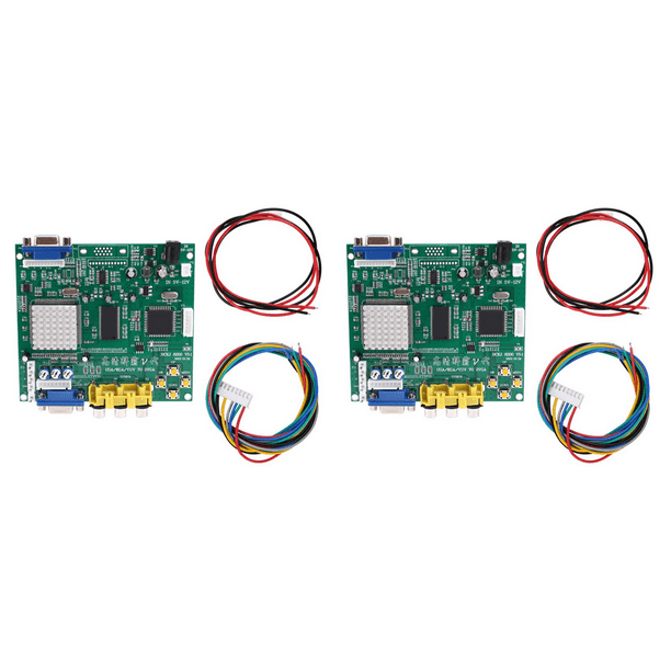 2X GBS8200 CGA///RGB to VGA Output Arcade Jamma Game HD Video Converter ...