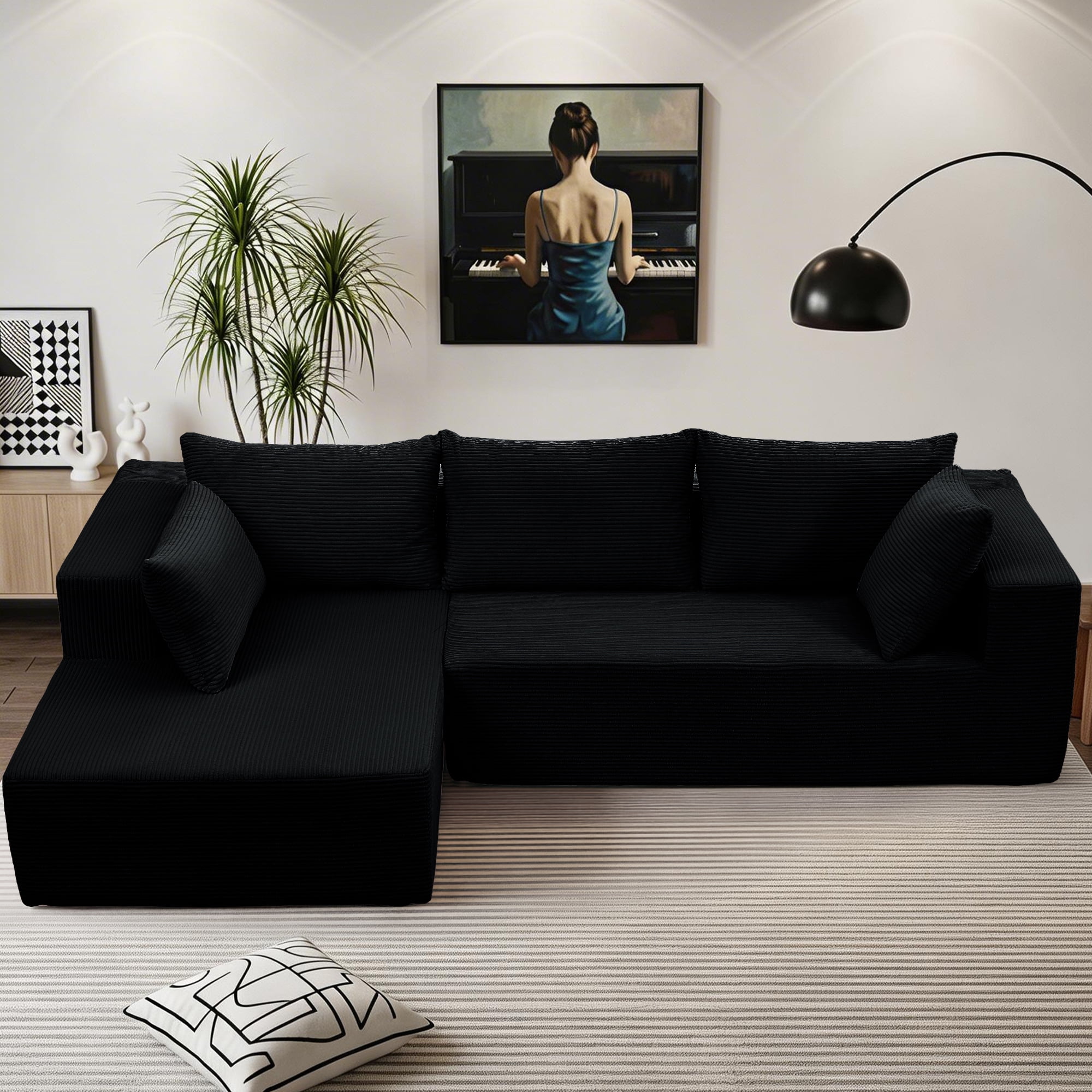 Click here for Korser Sectional Sofa With L-Shape Chaise Modern M... prices