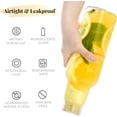 4 Pack Glass Milk Bottle, 34 Oz Reusable Juice Drinking Jar with ...