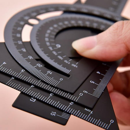 Lepai 4-piece Metal Set Ruler For Primary And Middle School Students ...