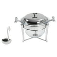 Buffet Dining Stove Chafing Dish Food Warmer Stainless Steel & Glass ...