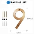8 Inch Modern Floating House Numbers for Home Address - Large Black ...