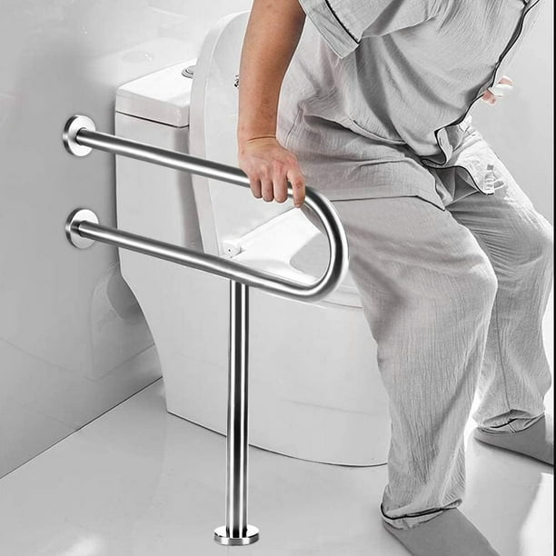 Inodoro para discapacitados, con patas, barra de seguridad para inodoro ...