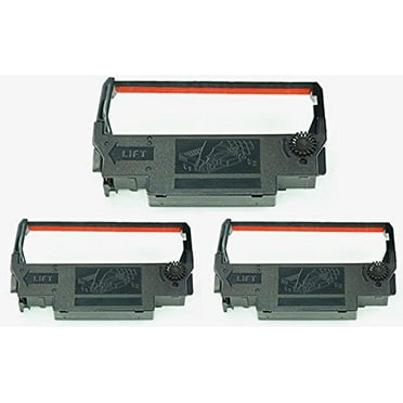 1 X NEW Compatible Nukote BR80C Calculator Ribbon Black/Red (6-pack ...