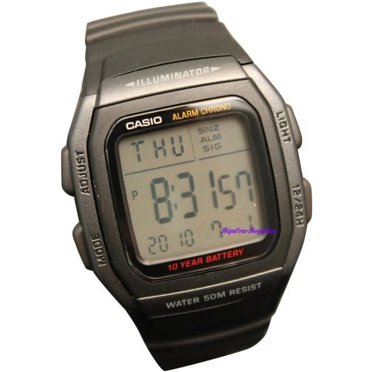 Casio Men's Sport Digital Watch, Black W96H-1BV - Walmart.com