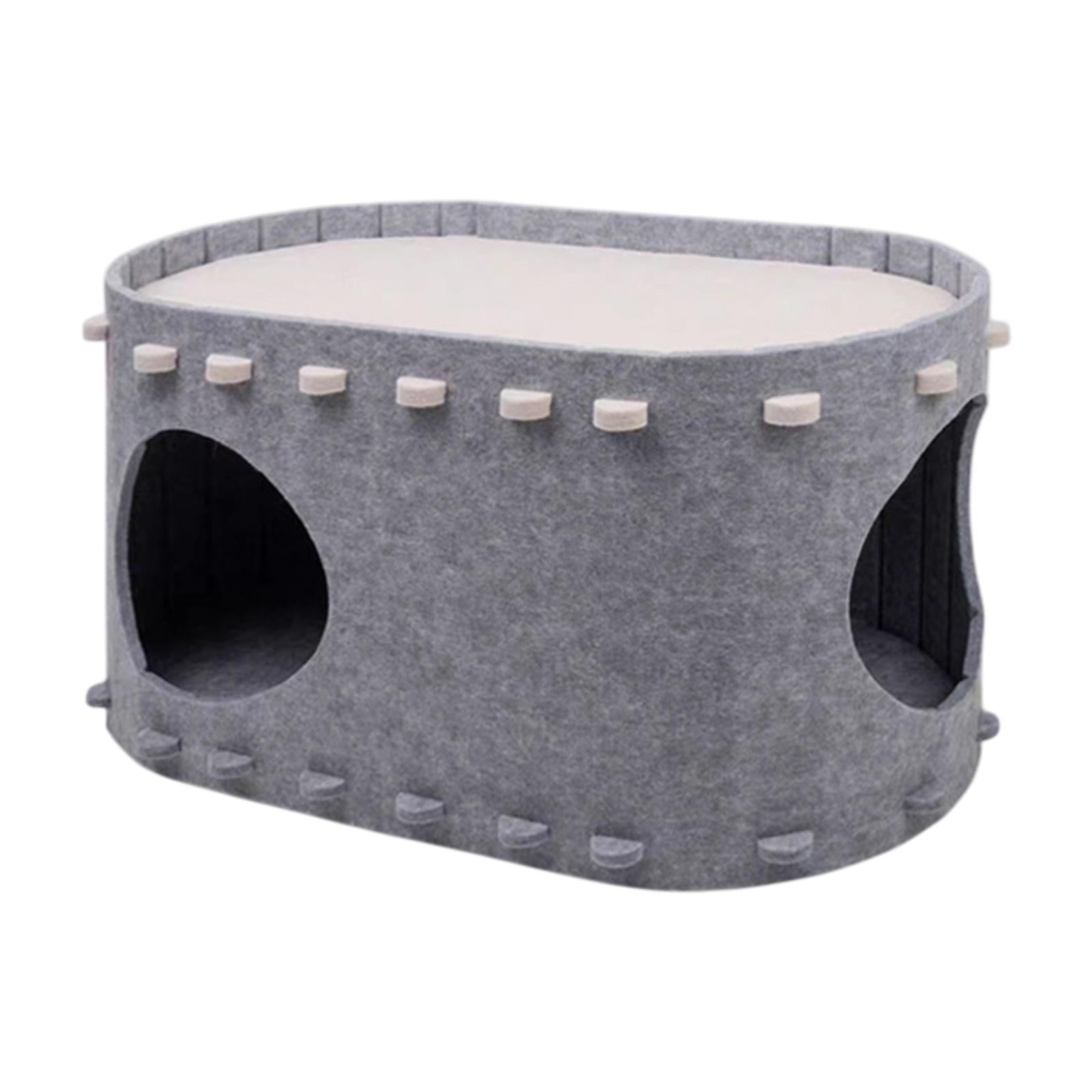 Milaget Lit pour Chat Tunnel Tente Cabane pour Plusieurs Chats Lit ...