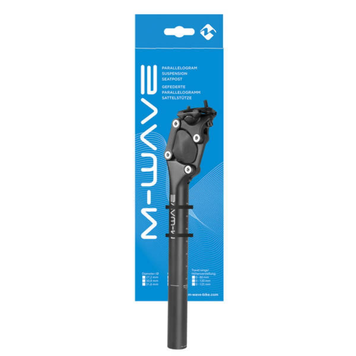 M-Wave Fourspring Parallelogram Suspension Seat Post, 31.6 mm, Black ...