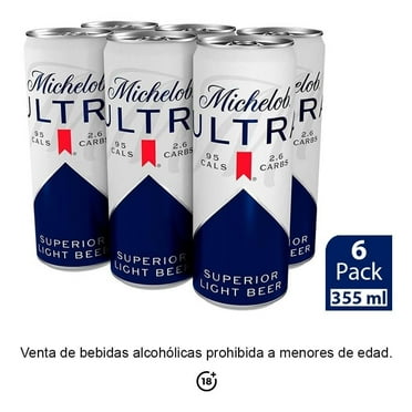 Cerveza importada Michelob Ultra 12 botellas de 355 ml c/u | Walmart en ...