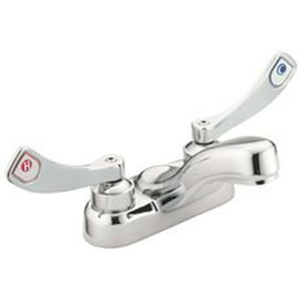 Moen Bathroom Faucet Wrist Blade 4 In. Less Drain Lead Free - Walmart ...