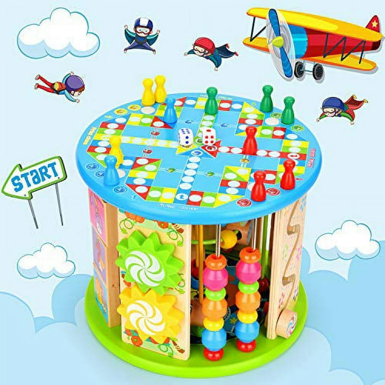 BATTOP 10-in-1 Multi Play Activity Cube?Baby Wooden, 41% OFF