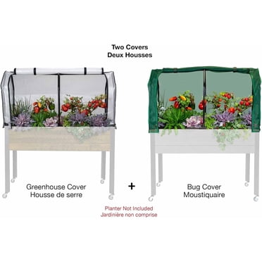 CedarCraft Greenhouse & Bug Cover Combo 22”W x 43”L x 24”H - Provides ...