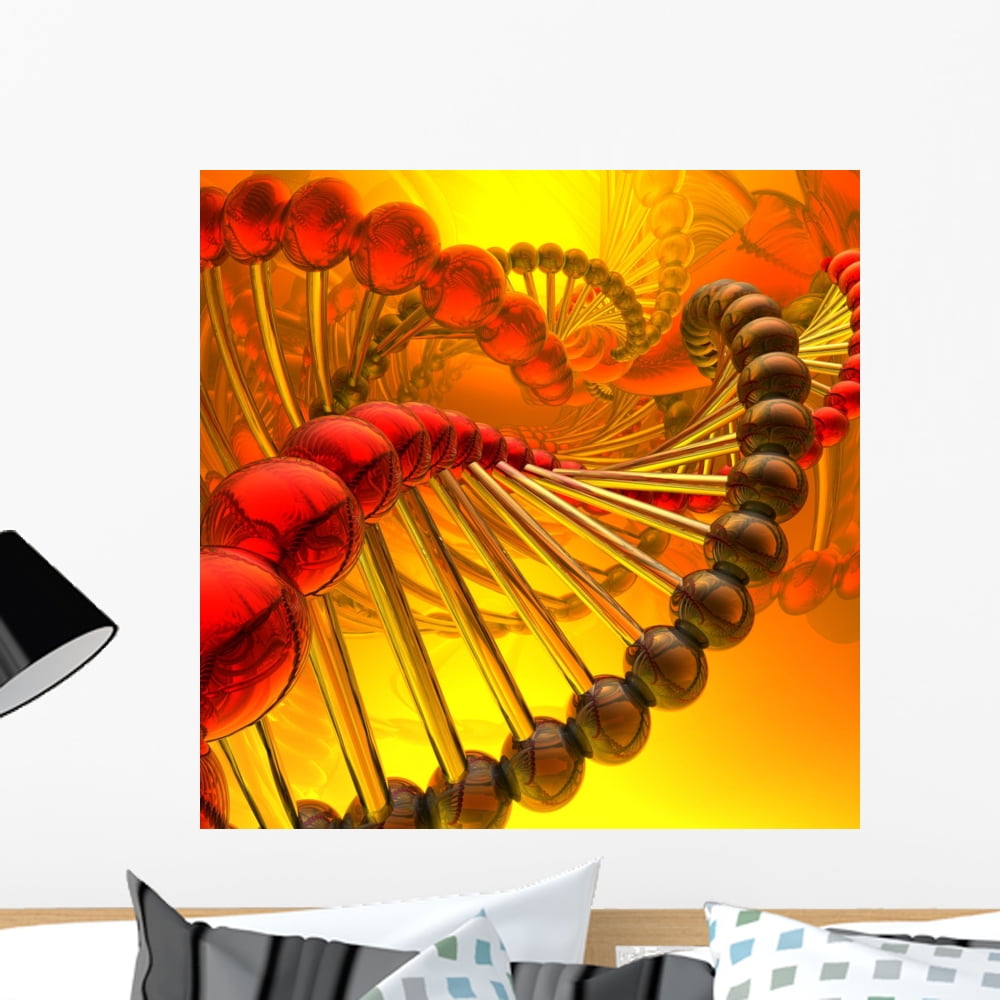 Dna Spiral Wall Mural by Wallmonkeys Peel and Stick Graphic (24 in H x ...