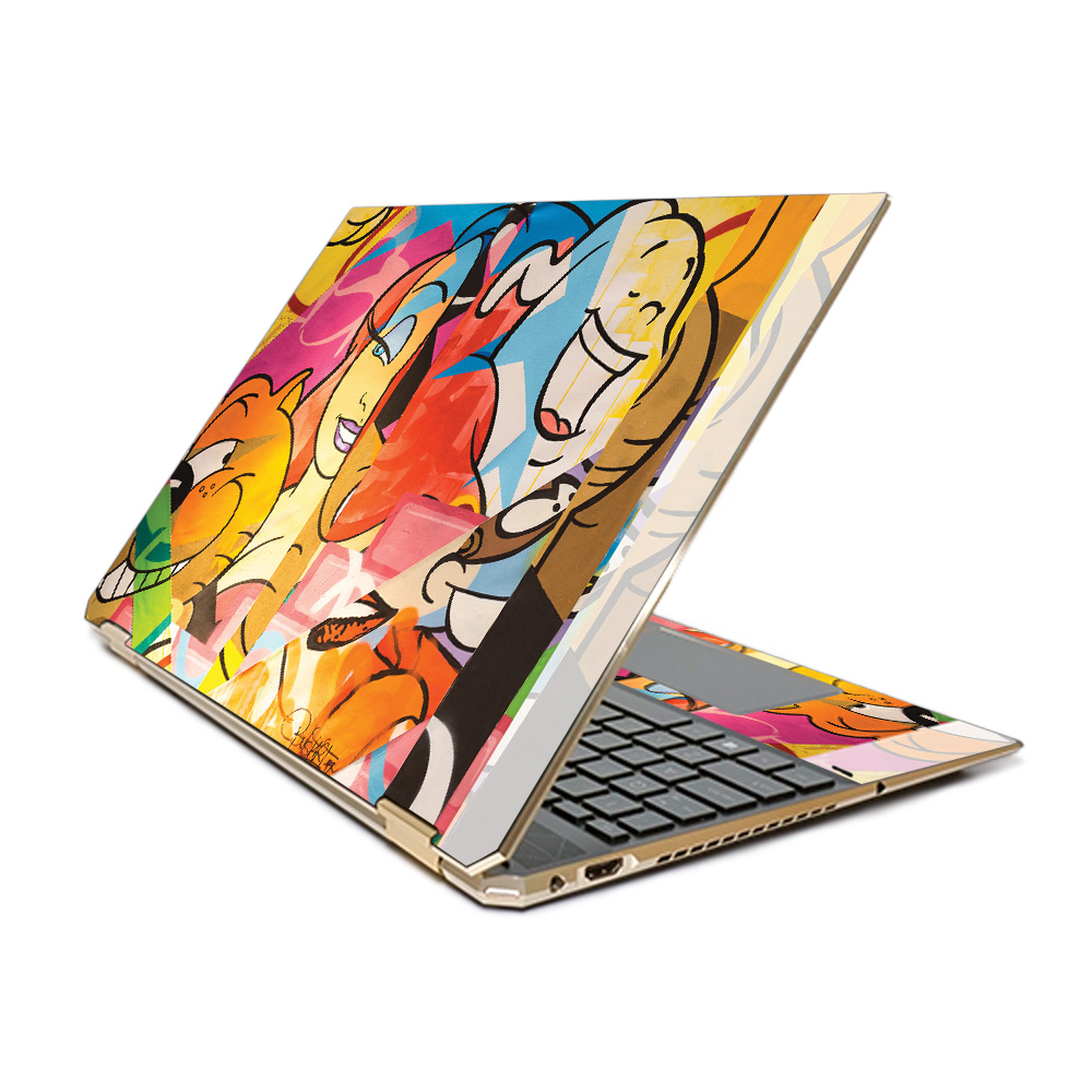 Skin Decal Wrap Compatible With HP Spectre x360 15.6" Gem-Cut (2019 ...