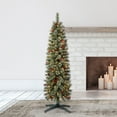 Open Box Home Heritage 5ft Cashmere Tree w/ Lights, Pinecone, and Red ...