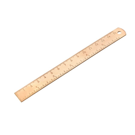Straight Ruler 150mm 5 Inch Metric Copper Rulers Measurement Tools ...