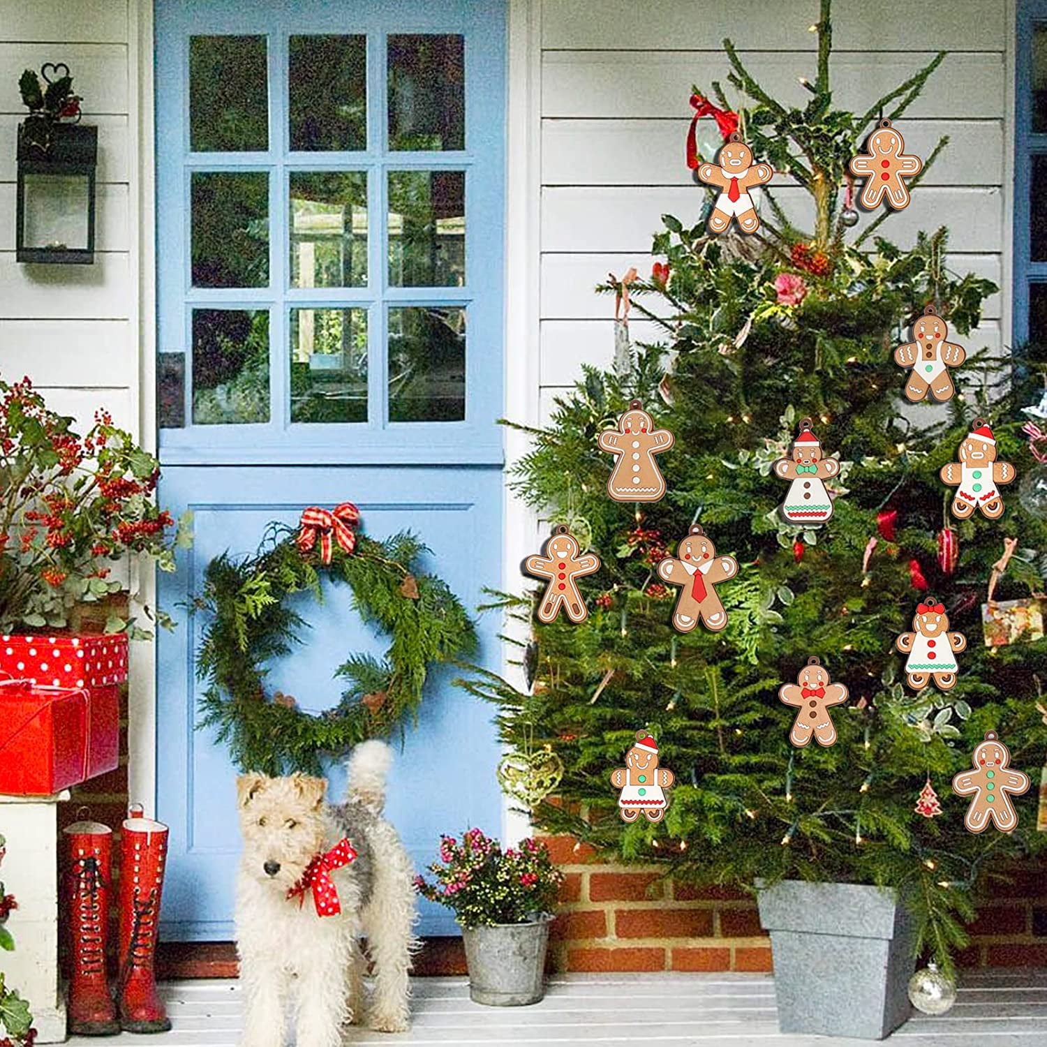 Casita de jengibre para decorar el árbol de Navidad | Walmart en línea